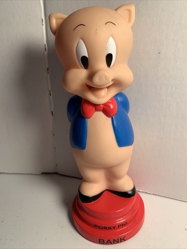 Looney Tunes Bank Porky Pig Vintage Plastic Warner Bros. Vintage ...