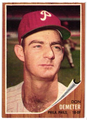 1962 Topps Baseball #146 Don Demeter Philadelphia Phillies - EX+ | eBay