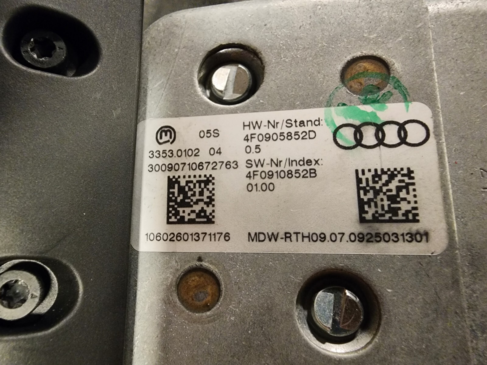 07-13+Audi+A6+Steering+Column+Locking+Module+OEM+4f0905852f for sale ...