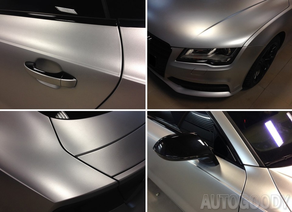 Premium Satin Matte Chrome Metallic Vinyl Film Wrap Sticker Air Bubble ...