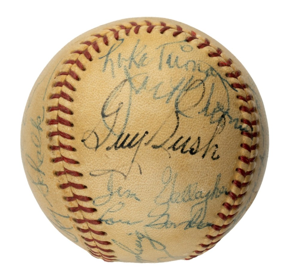 Charles Comiskey Ed Walsh Red Faber Chicago White Sox HOF Signed ...
