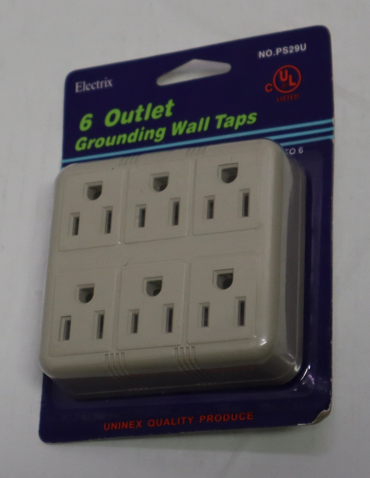 Brand New Electrix Uninex 6 Outlet Grounding Wall Taps No.PS29U Indoor ...