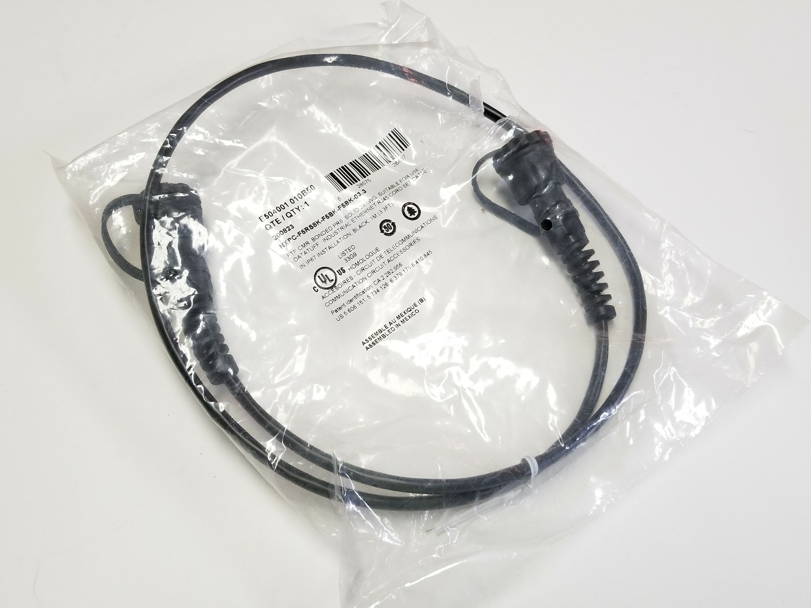 Belden E504001 010B50 DataTuff Cat 5e 1M RJ45 Ethernet Data Cable ...