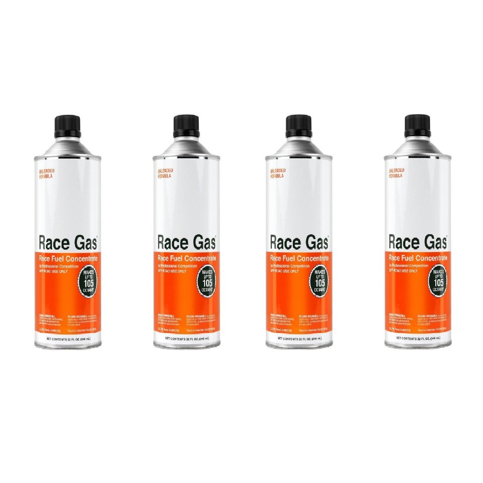 Race Gas 100032 32 oz. Cans of Offroad Race Fuel Concentrate Additive ...