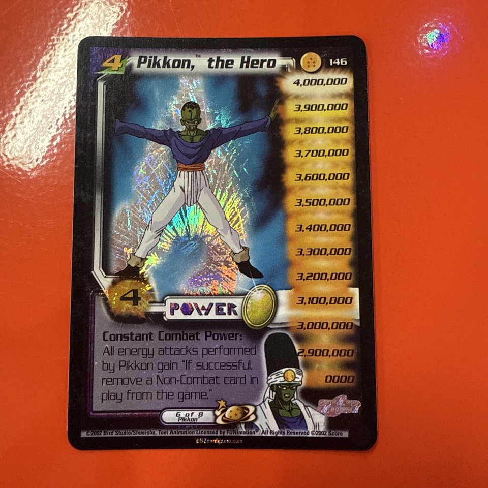 DBZ CCG Pikkon the Hero 146 World Games Saga Unlimited Foil Rare Dragon ...