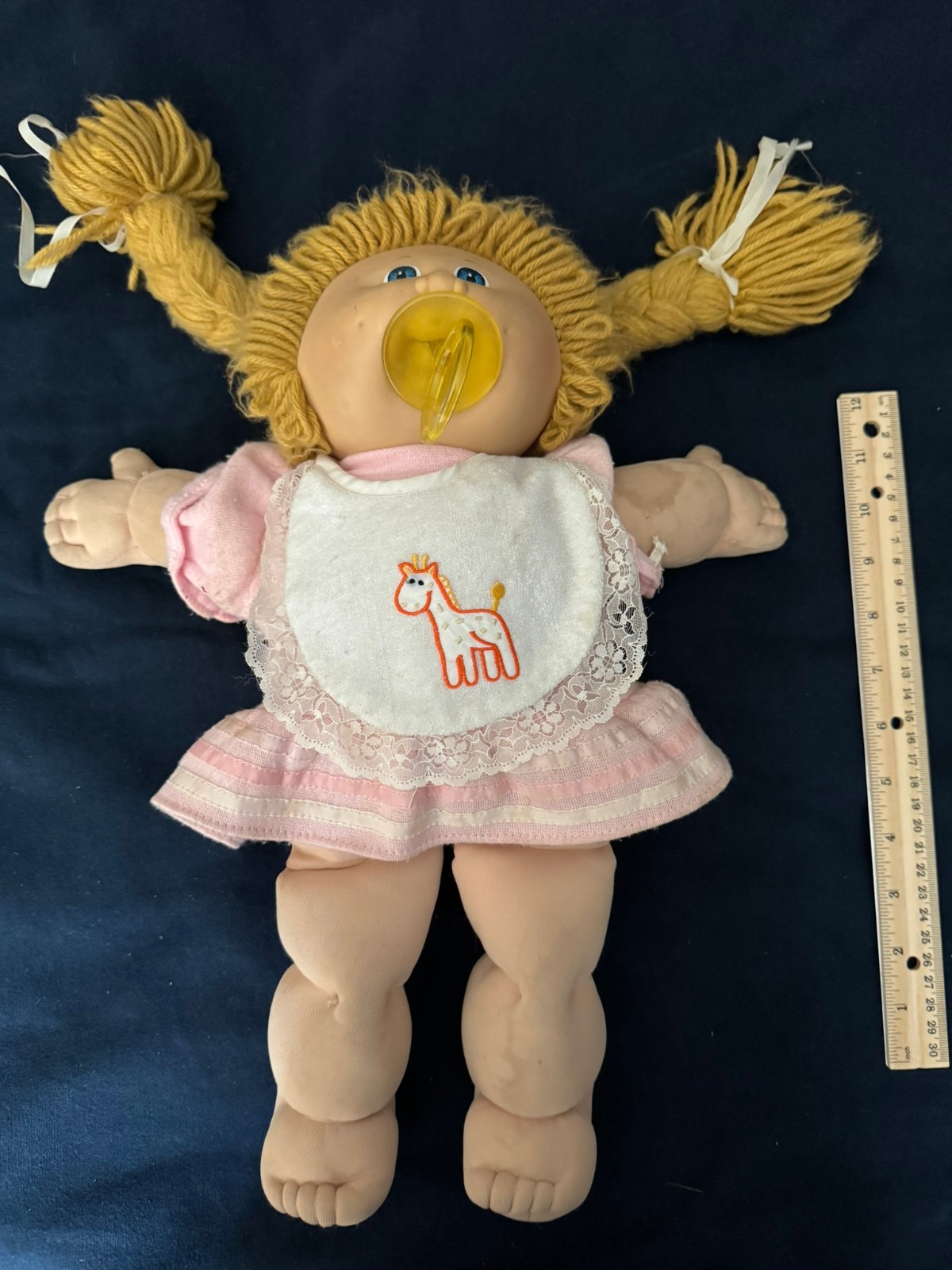 Cabbage Patch Kids Girl Doll Girl, Blonde Hair Blue Eyes Pacifier ...