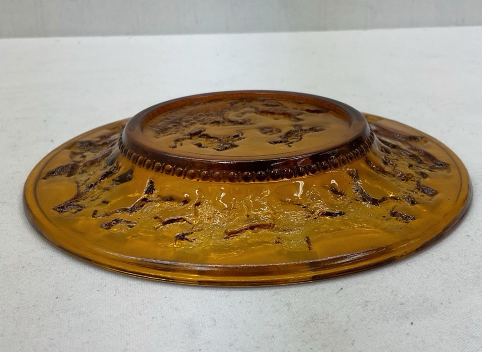 Vintage Tiara Amber Indiana Glass "Hey Diddle Diddle" Plate | 6.5" | eBay