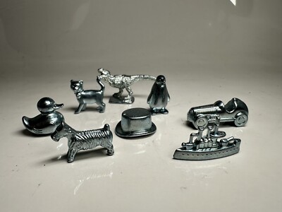 Monopoly Replacement Pieces New 8 Tokens Dinosaur Duck Penguin Cat | eBay