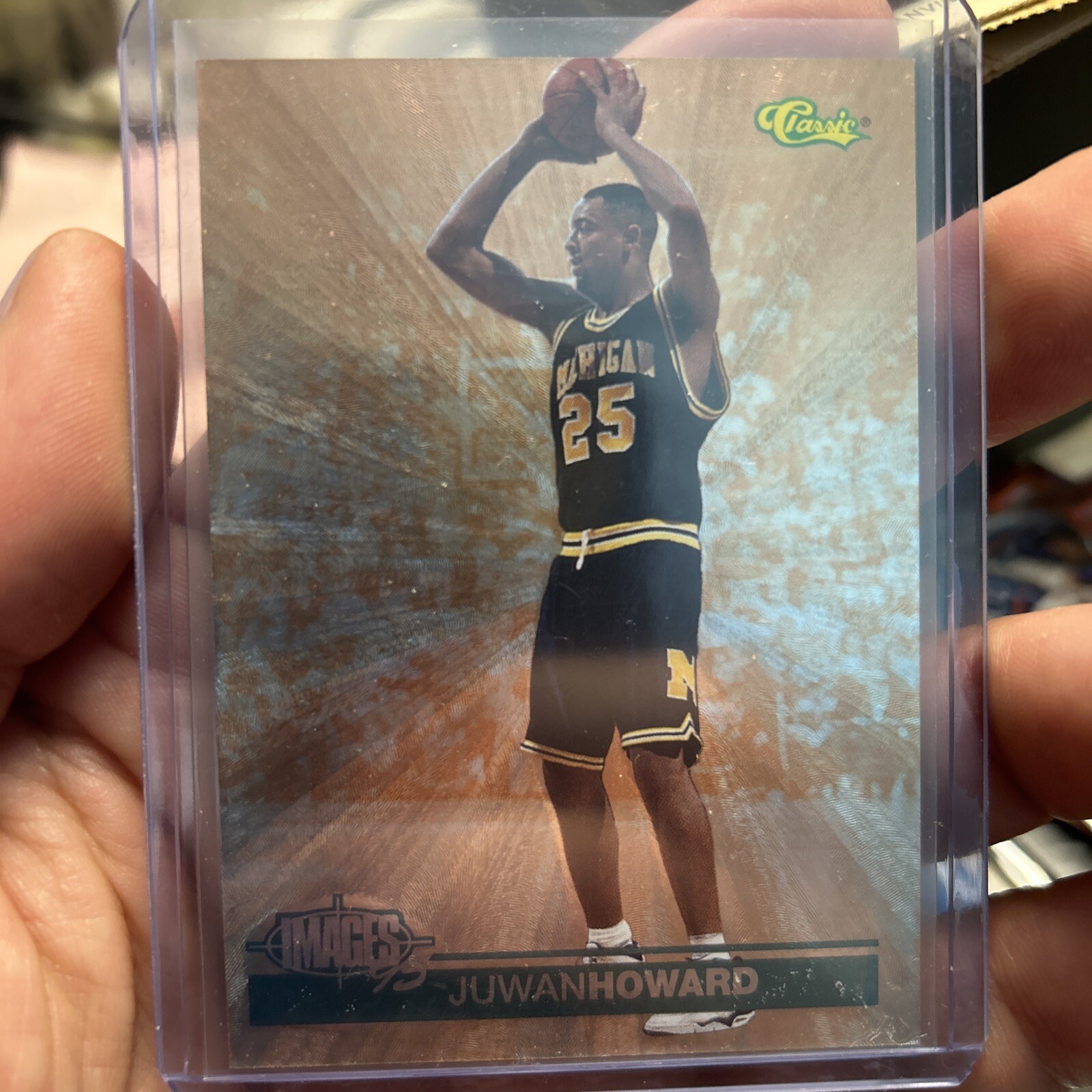 1995 Classic Games Images #5 Juwan Howard - Washington Bullets Michigan ...