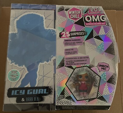 L.O.L. Surprise! OMG Winter Chill Icy Gurl Fashion Doll & BRR B.B Doll ...