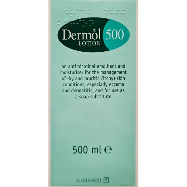 Dermol 500 Lotion - Moisturiser, Soap Substitute Antimicrobial ...