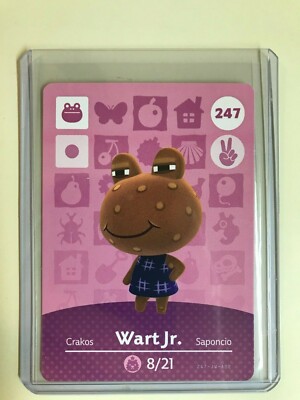 Wart Jr. # 247 Animal Crossing Amiibo Card Horizons Series US - NEVER ...