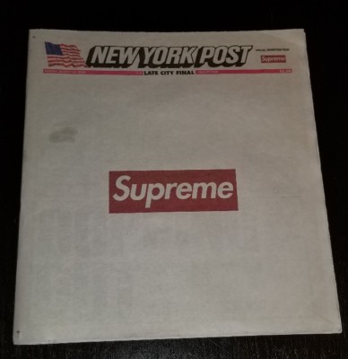 Supreme New York Post Newspaper NY 100% GUARENTEED SAME DAY SHIPPING | eBay