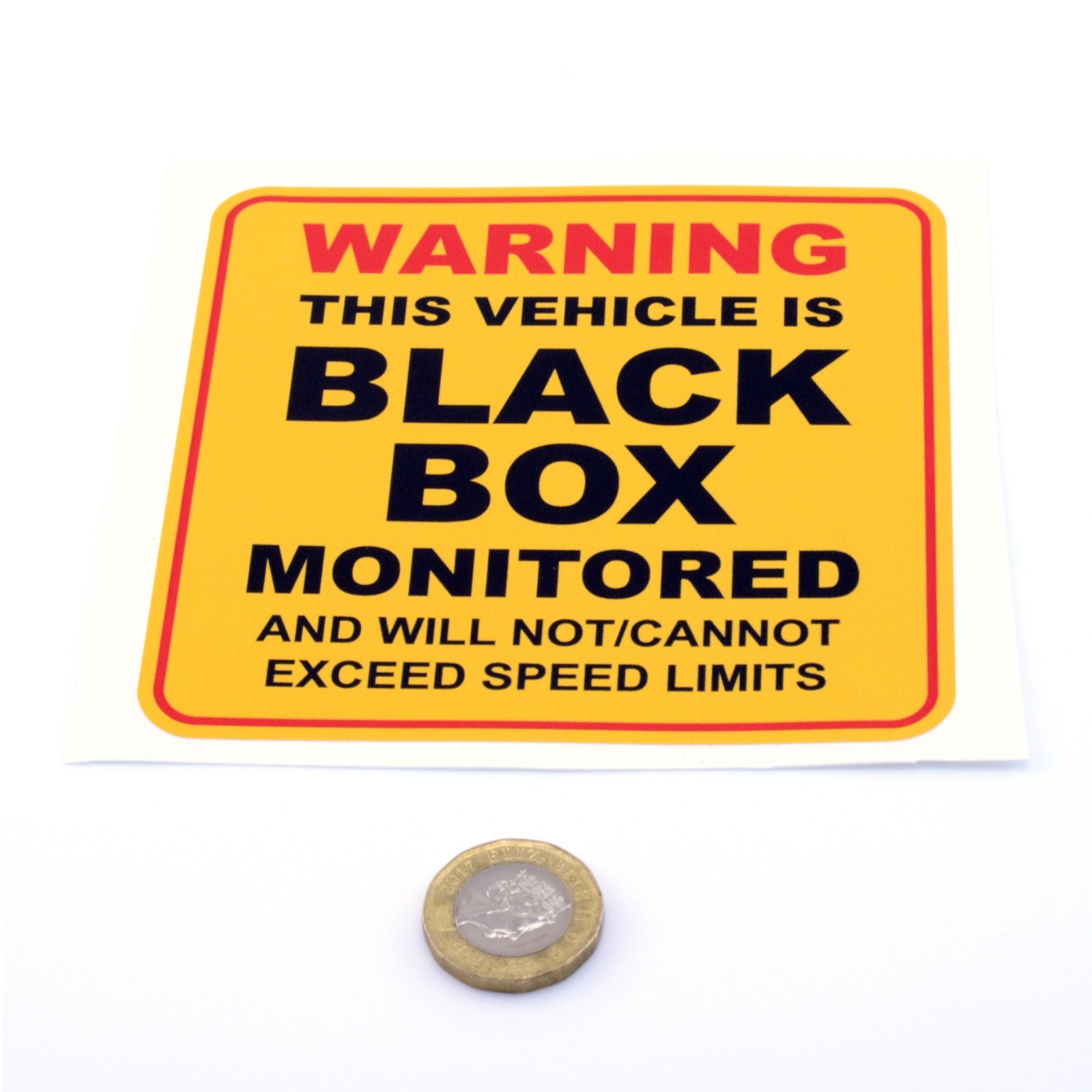 This Is Vehicle Is Black Box Monitored Sticker Window Bumper Warning ...