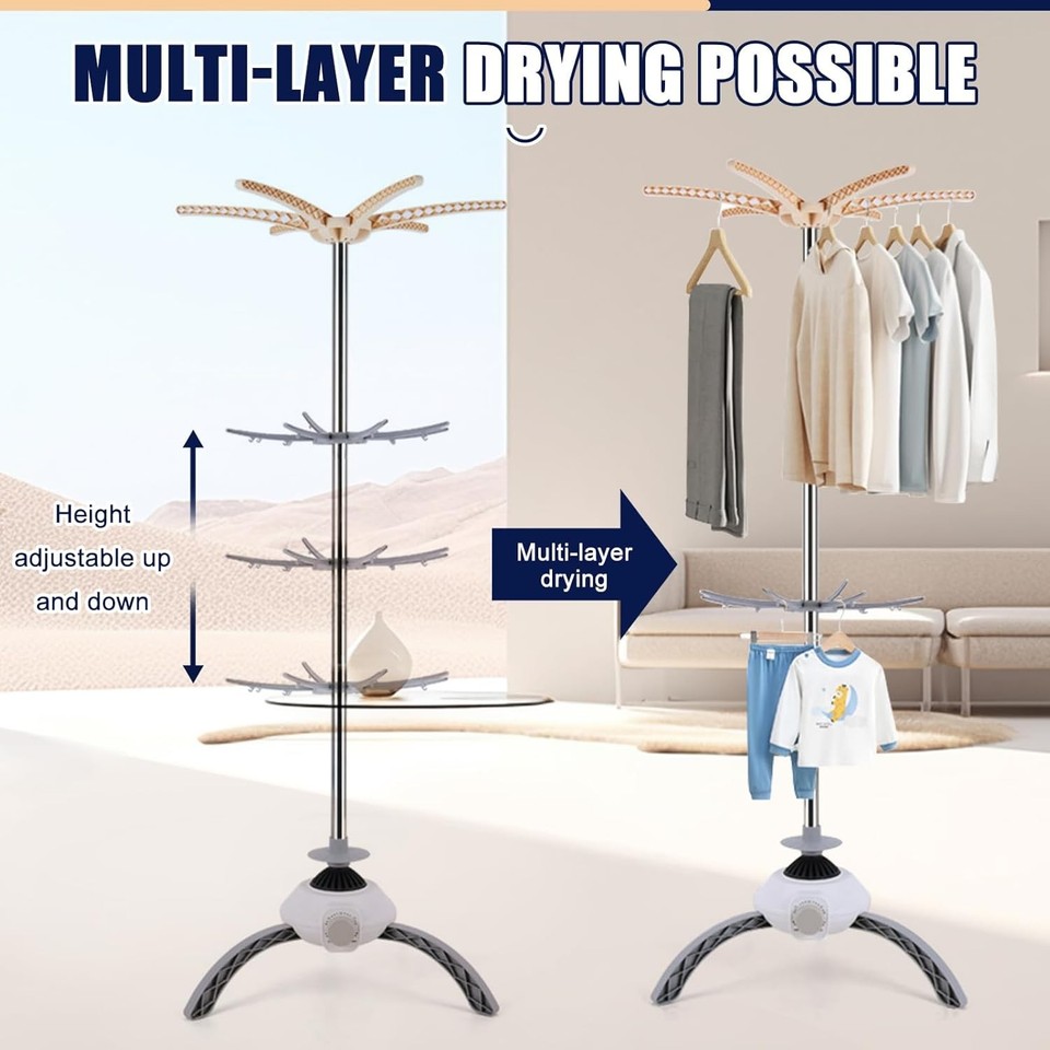 Electric Clothes Dryer Portable Buddy Fast Hot Air Drying Machine ...