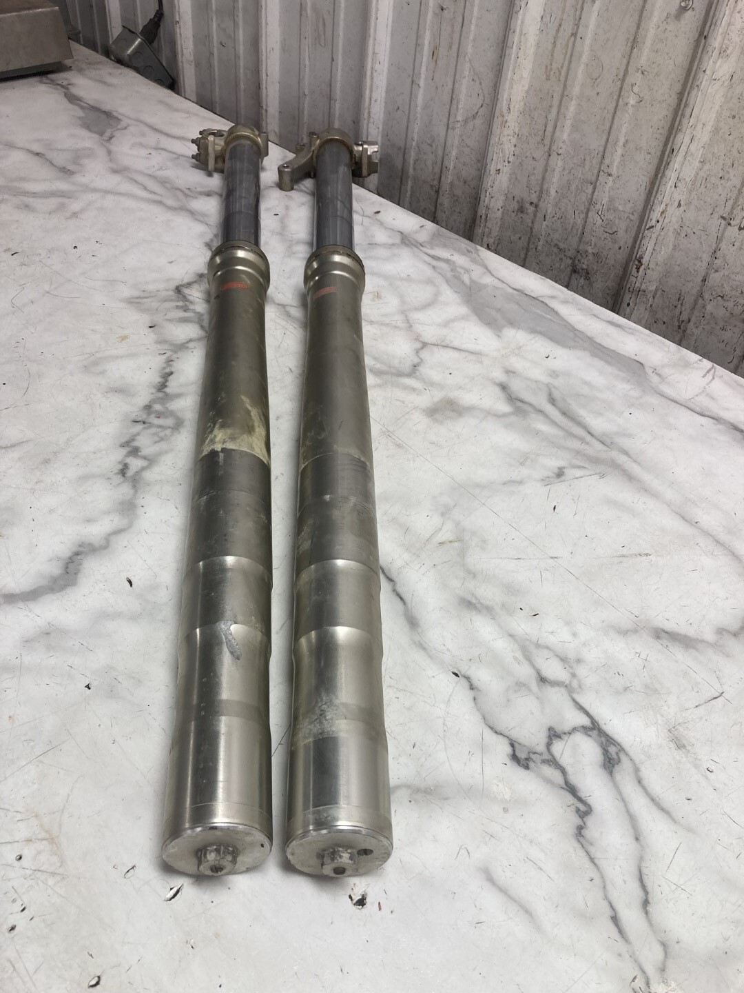 92 Suzuki RM 125 RM125 front forks fork tubes shocks right left | eBay
