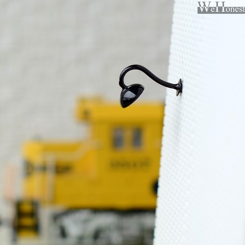 5 x OO / HO scale street light Model wall Lamp posts Led gooseneck ...