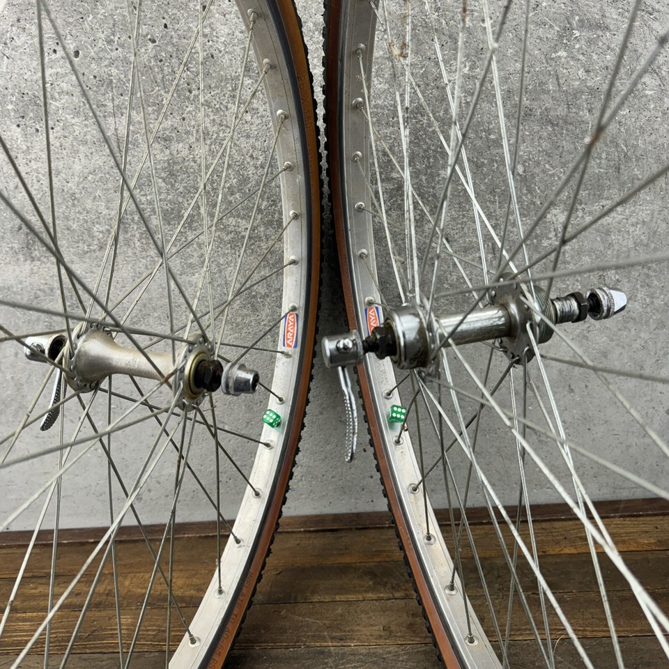 Araya 7x 26" Wheels Set Vintage Mountain Bike Rims Alloy 1.50 36 126 QR ...