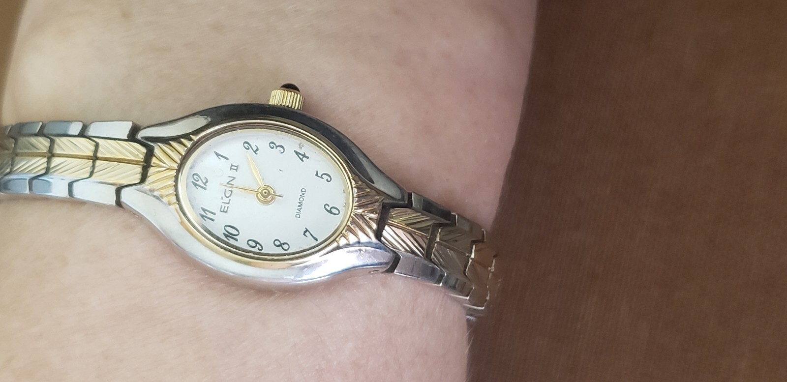 ELGIN II Quartz Watch, ELL08 168 PC21, Silver and Gold Tone Colored | eBay