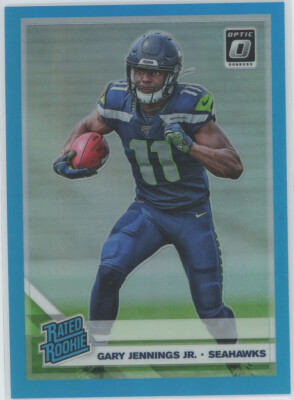 2019 Donruss Optic Aqua #184 Gary Jennings Jr. RR Seahawks RC 006/299 ...