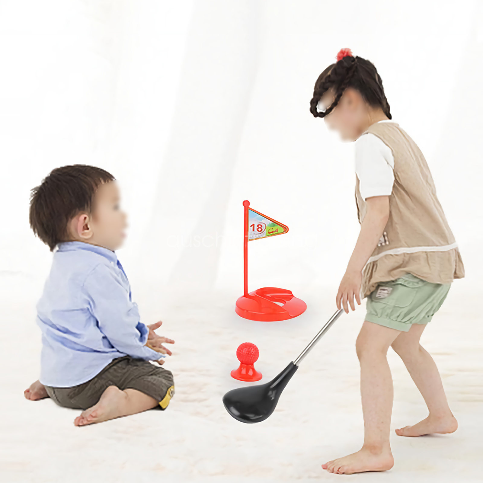 Kids Golf Play Set Mini Golf Practice Set Educational Outdoor Parent ...