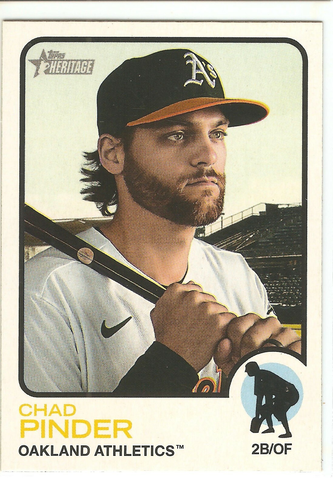 2022 TOPPS HERITAGE CHAD PINDER SHORT PRINT BASEBALL CARD #440 | eBay