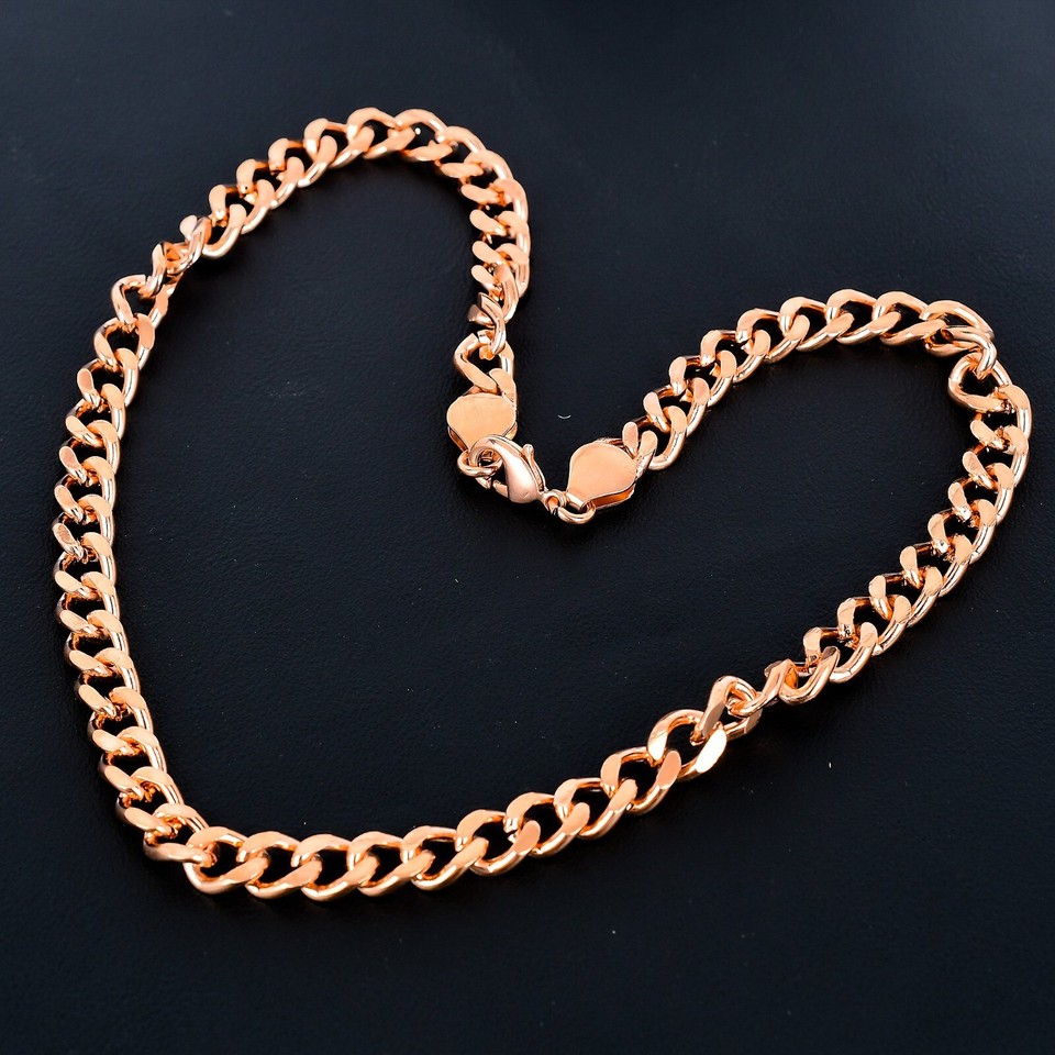 Pure Copper Thicker Curb Chain Solid Copper Jewelry Heavy Curb Link ...