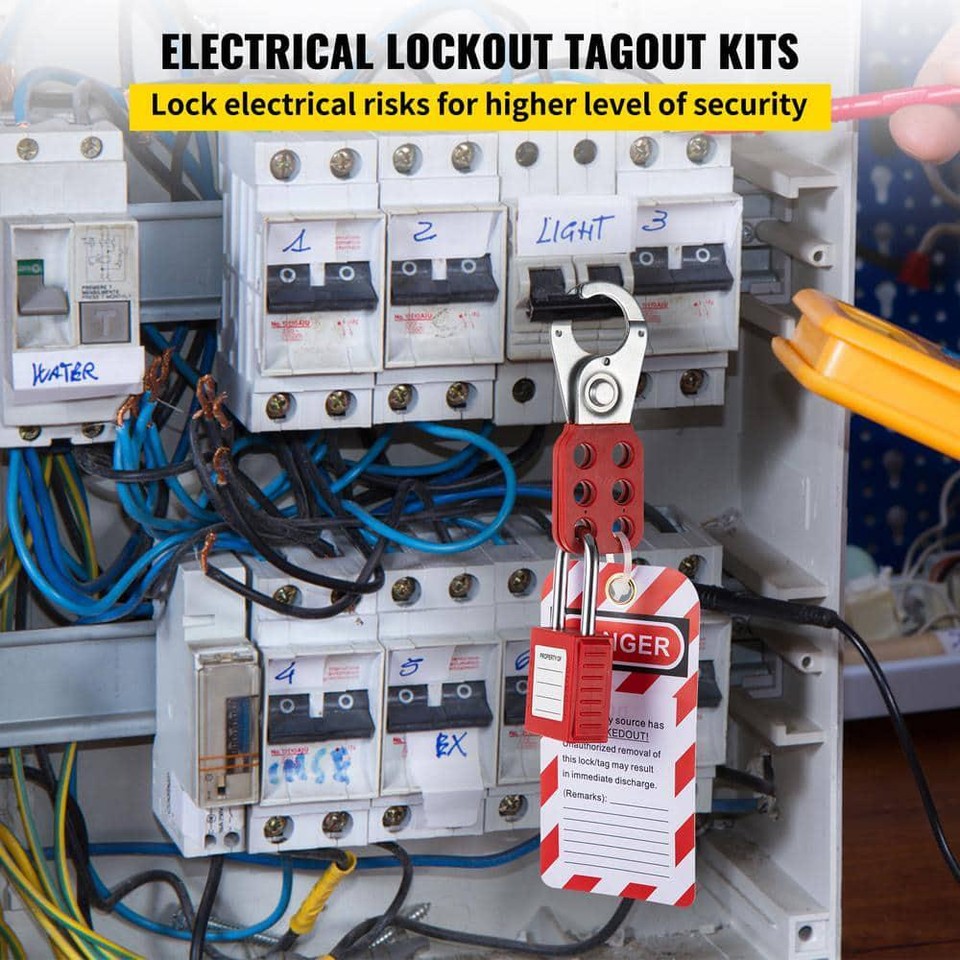 Lockout Tagout Station 58 Pcs Electrical Safety Lock Set Lockout Tagout ...