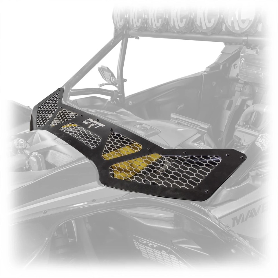 DRT Wind Diffuser Deflector Dust Guard Black CAN-AM MAVERICK R / X XRS ...