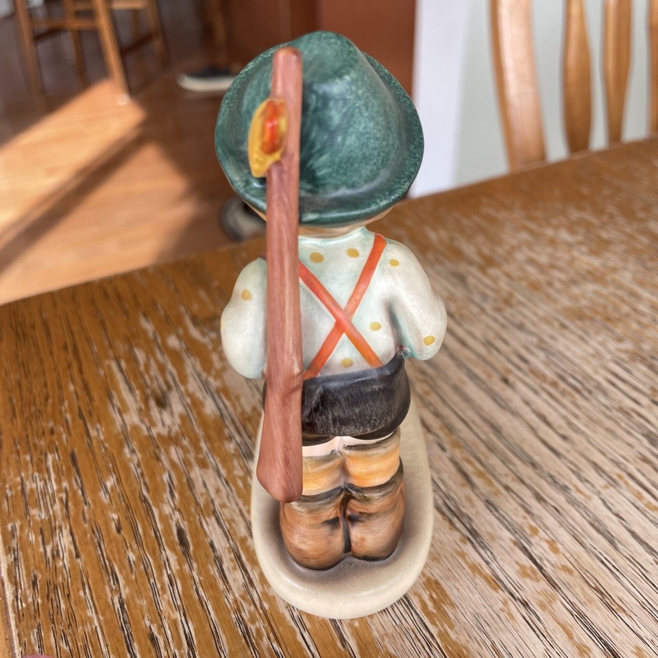 Hummel Goebel Sensitive Boy Hunter with Rabbit Figurine | eBay