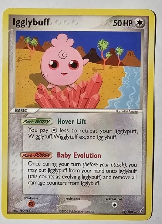 Pokemon TCG Card 2006 EX Crystal Guardians - Igglybuff 21/100 | eBay