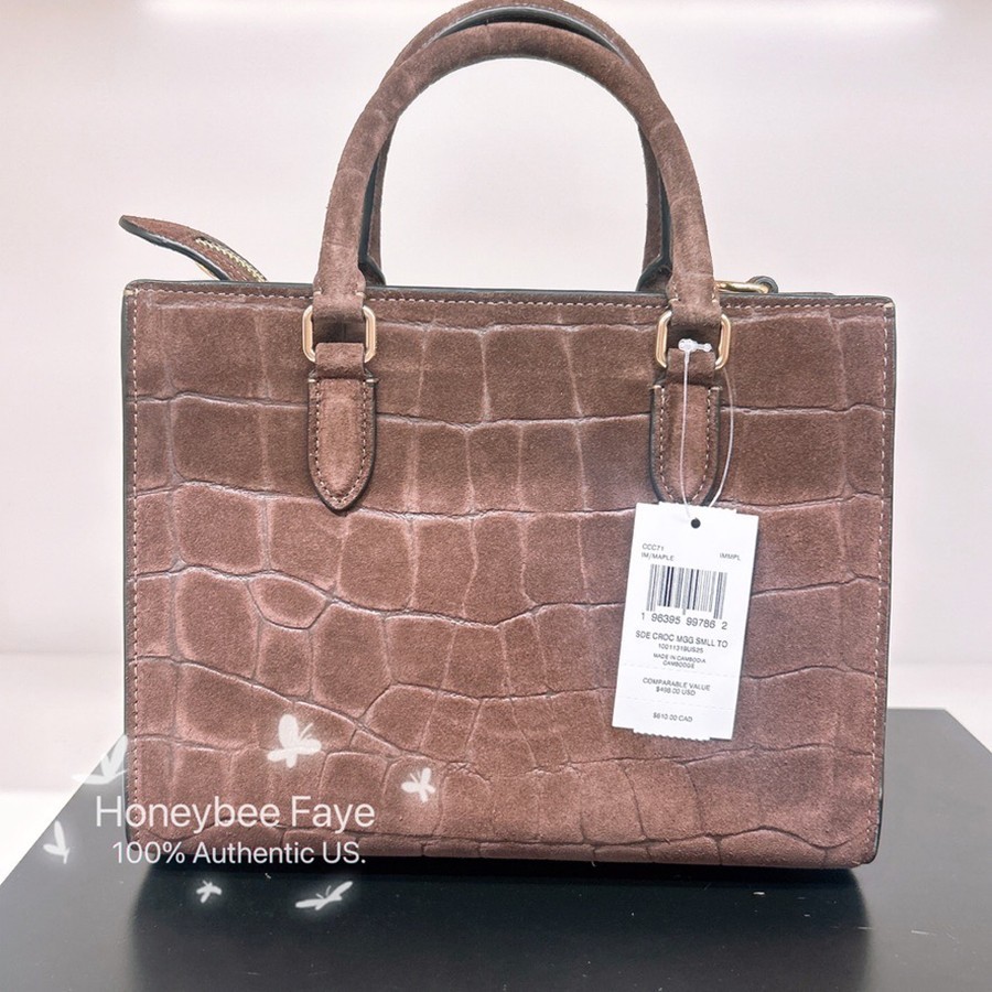 NWT Coach Maggie Small Tote Bag In Blocked Signature Canvas CY676/CY668 ...