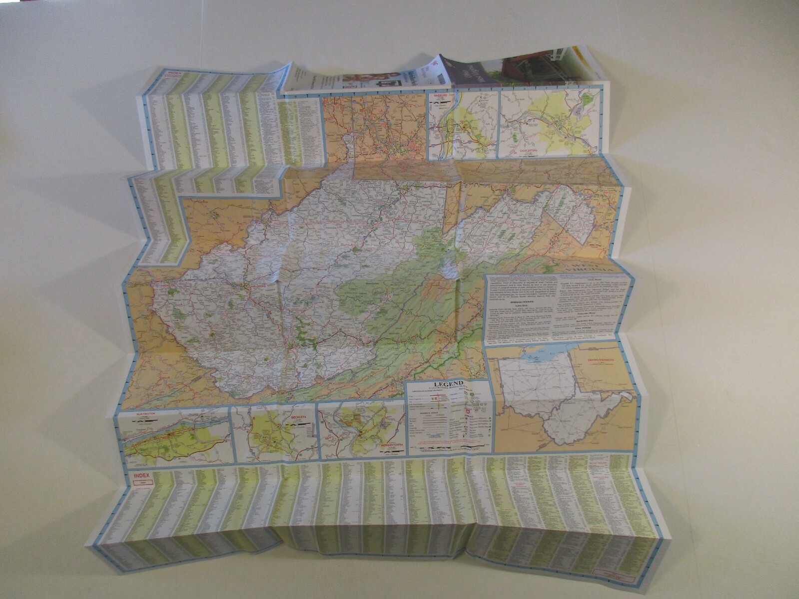 2013 AAA Ohio West Virginia State Series Travel Road Map~Box X | eBay