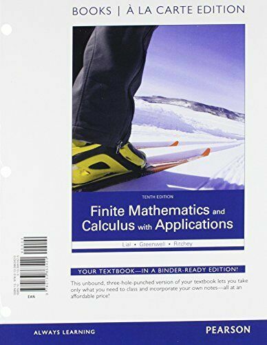 Finite Mathematics and Calculus with Applications Books a la Carte Plus ...