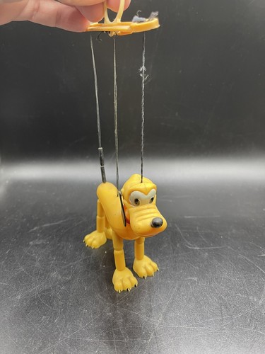 VTG Walt Disney Plastic Pluto Original String Puppet Hong Kong 1960 ...