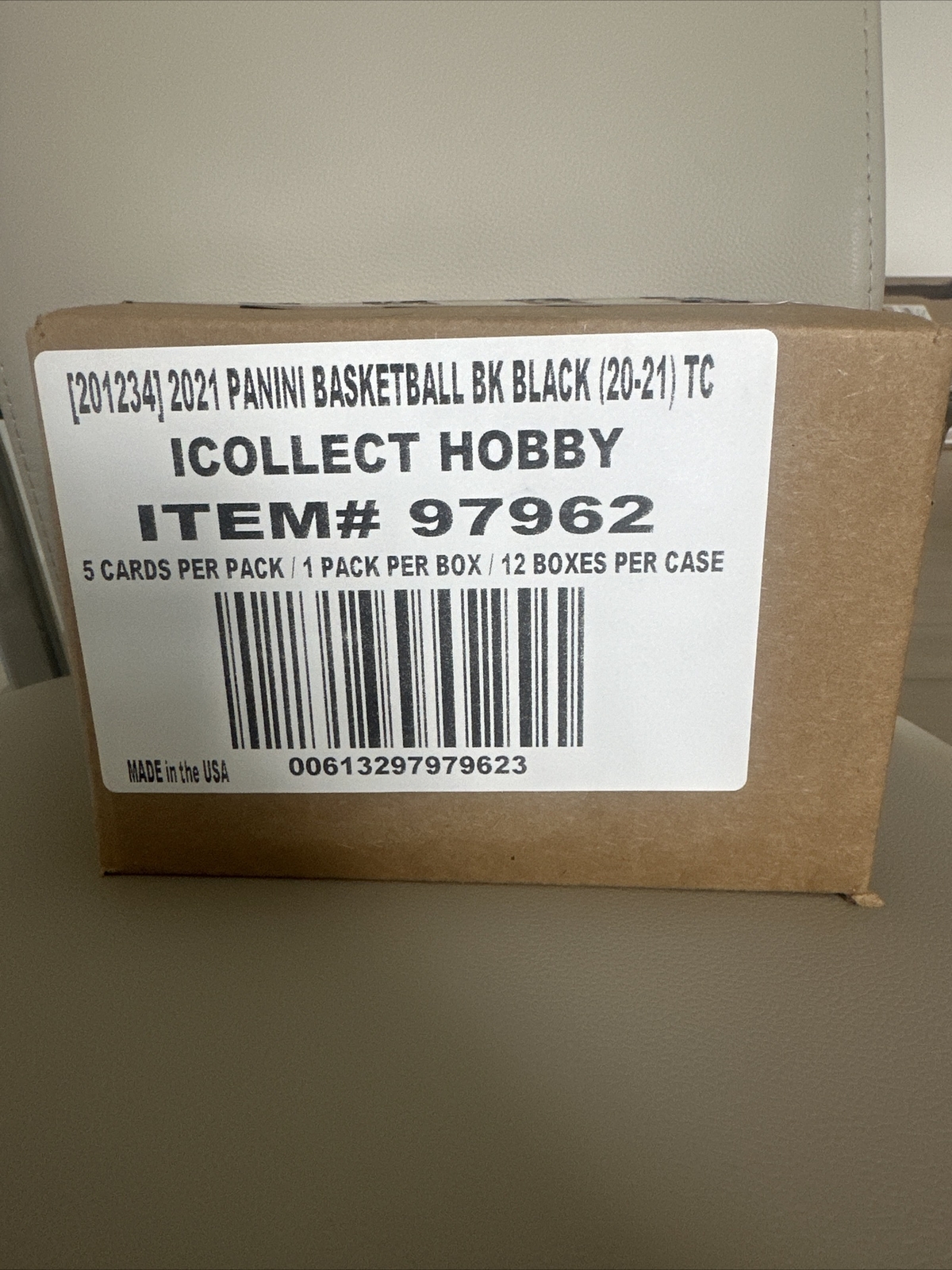 2021 Panini Black NBA Basketball Hobby Sealed 12 Box Case | eBay