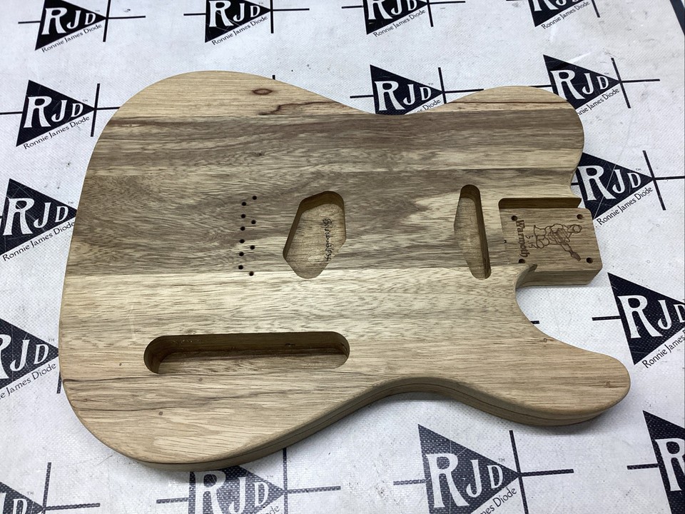 Warmoth Tele Style Electric Guitar Body Black Korina | eBay