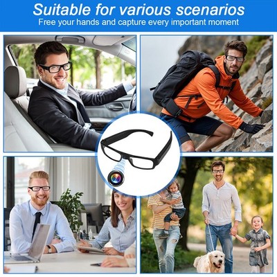 Smart 1080P HD Camera Glasses DVR Sports Eyeglass Video DV Recorder Cam ...