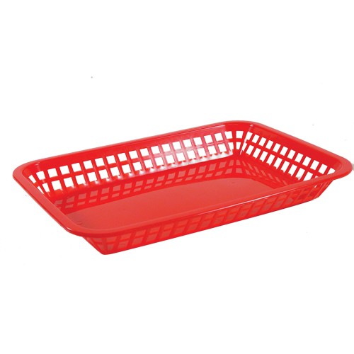 Tablecraft 1079R Rectangular Red Plastic Platter Baskets | eBay