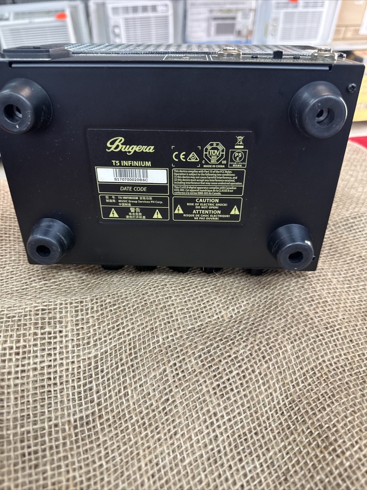 Bugera T5 Infinium 5W Class-A Guitar Tube Head Amplifier W/Reverb ...