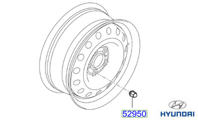 Genuine Hyundai Tucson Wheel Nut - 5295014140 | eBay