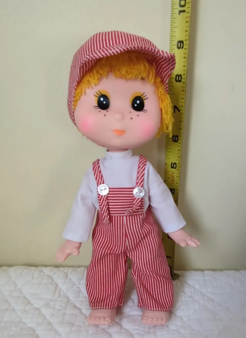 VTG Doll 1981 Eugene Freckle Face Yellow Hair Made in Hong Kong Gumdrop ...