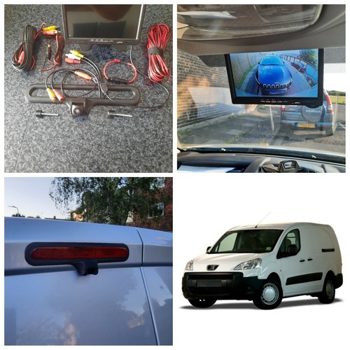 Peugeot Partner Reversing Camera 2008-2024 plus monitor 7inch 1024x600 ...