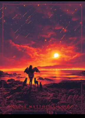 Dave Matthews Band Irvine CA 8/26/2023 Daniel Danger Poster SUNRISE ...
