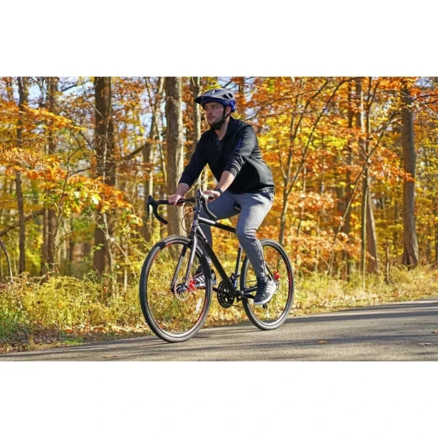 Men's 700c Nazz Elegant Gravel Road 14-Speed Bike, Dual Disc Brakes ...