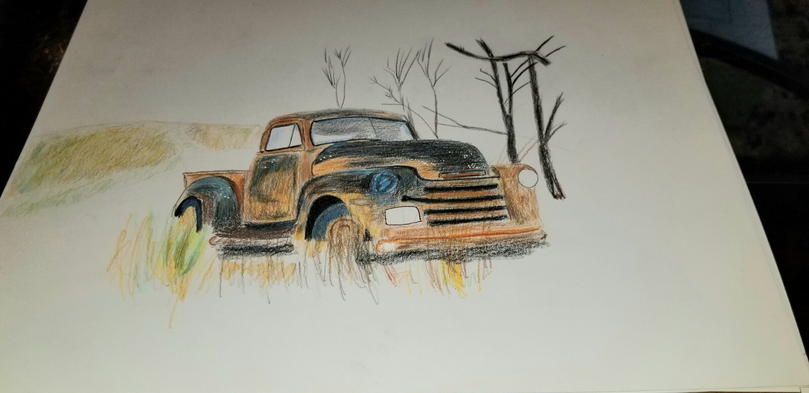 Chevy Truck Drawings In Pencil