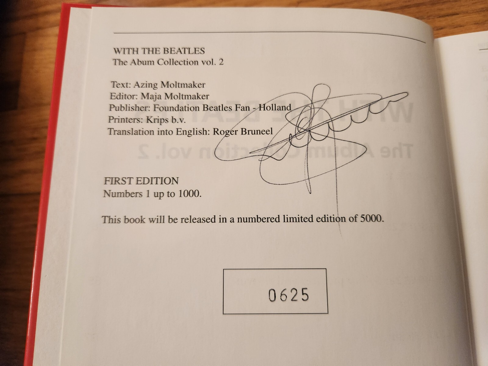 Azing Moltmaker Roger Bruneel SIGNED With The Beatles The Album ...