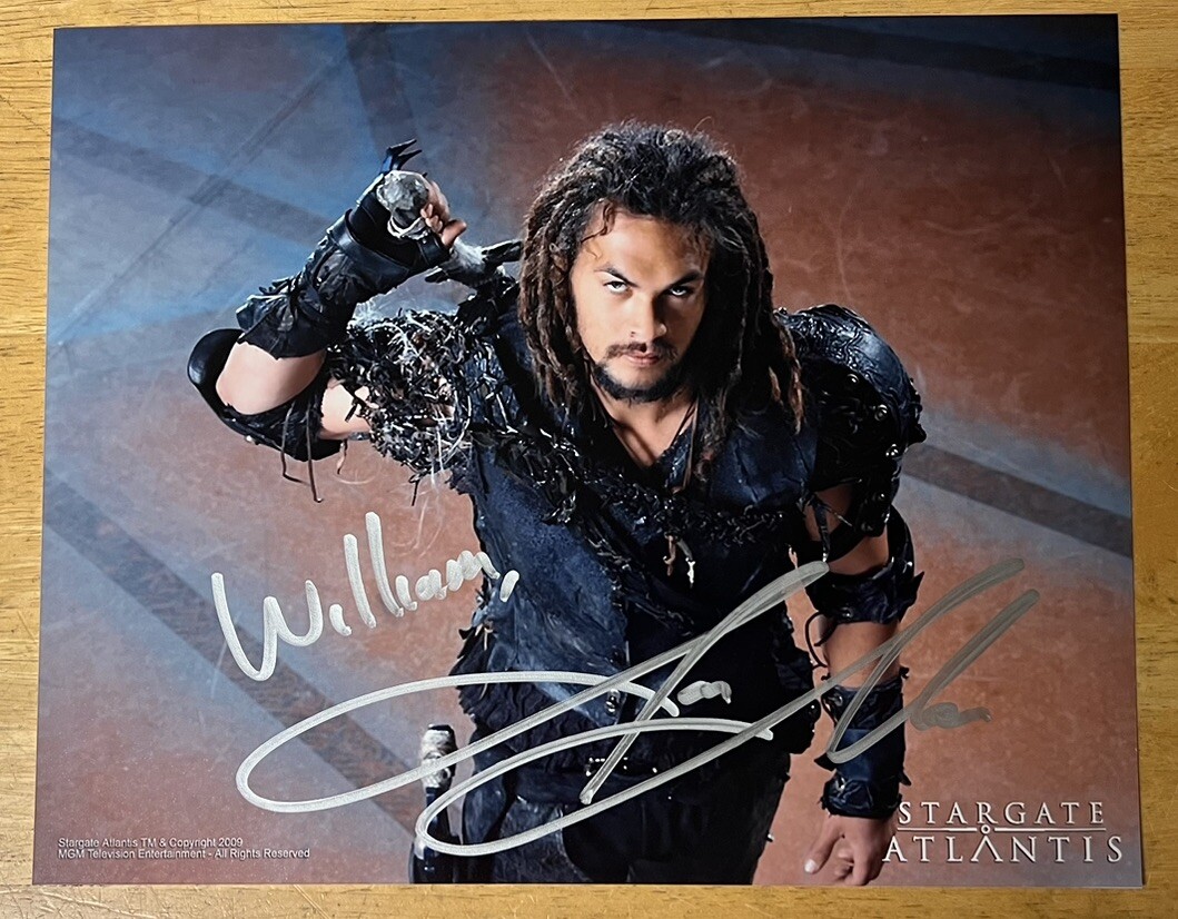 Autographed Jason Momoa Photo Stargate Atlantis Ronon Dex | eBay