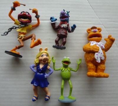 Disney Muppets PVC Figure Lot - Miss Piggy Kermit Gonzo Animal Fozzie 3 ...