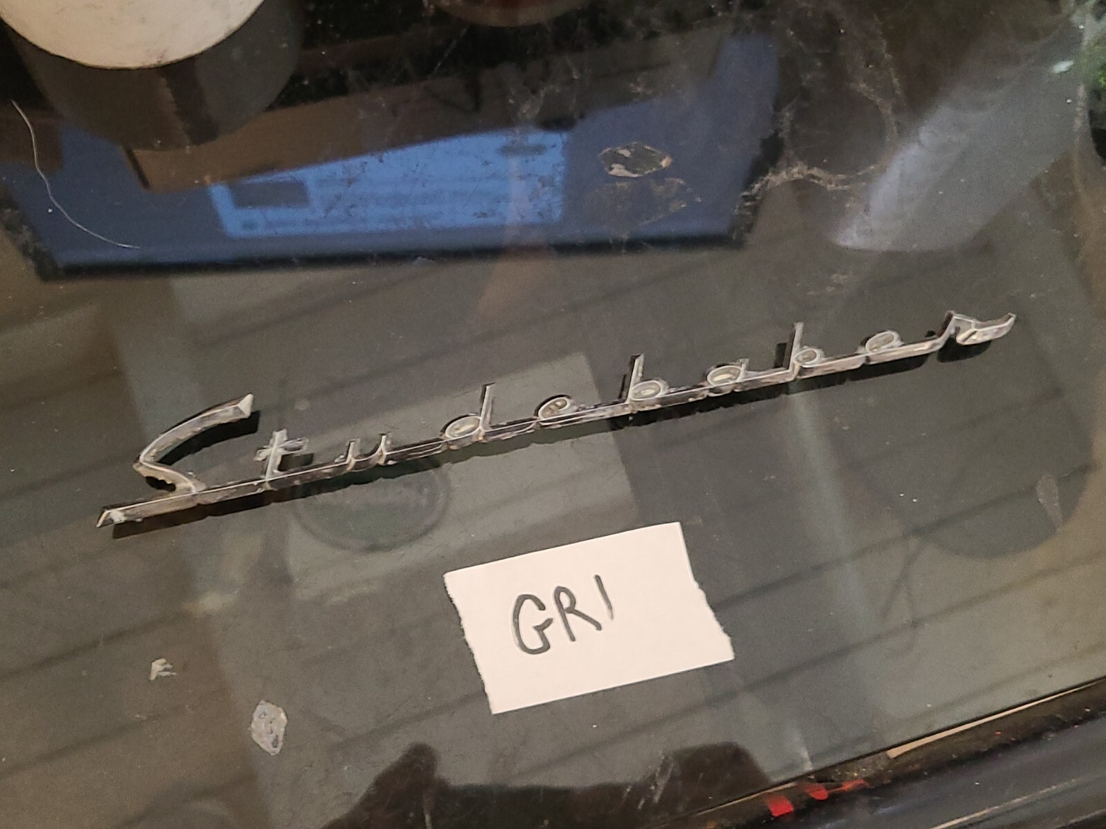 VINTAGE STUDEBAKER 9 1/4" LONG X 1" EMBLEM SCRIPT OEM ...BIN GR1 | eBay